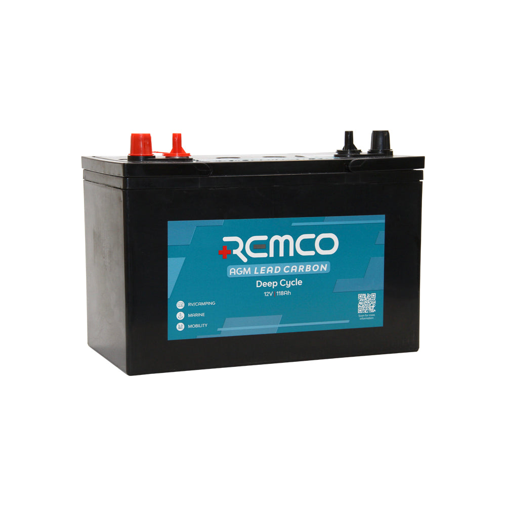 Remco Battery: Deep Cycle Lead Carbon 12V 120AH - RM12-120LC – SHOPNewlands